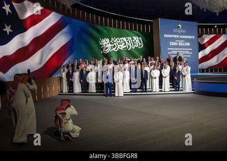 President Donald Trump takes part in the coin toss before the start of ...