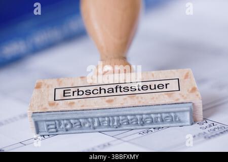 Stamp labelled inheritance tax Stock Photo - Alamy