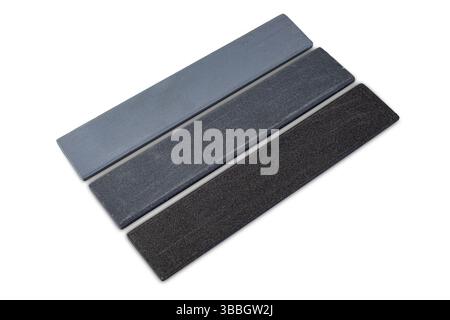 knife sharpening stone texture 3 levels of resolution Stock Photo - Alamy
