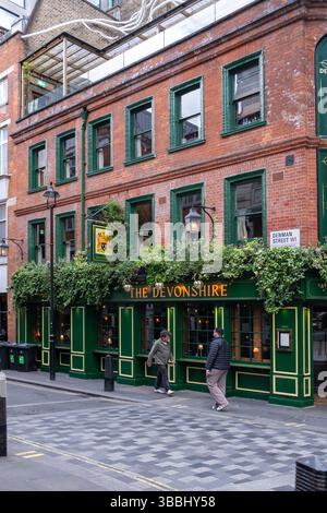 The Devonshire Public House Restaurant Denman Street London Stock Photo ...