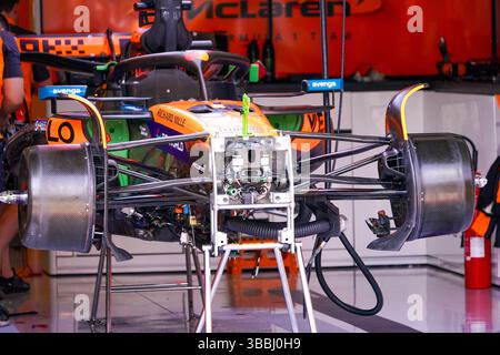 McLaren F1 Team MCL39, mechanical detail rear wing during the 2025 ...