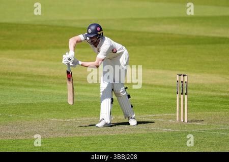 Lancashire's Luke Wells batting on day one of the Rothesay County ...