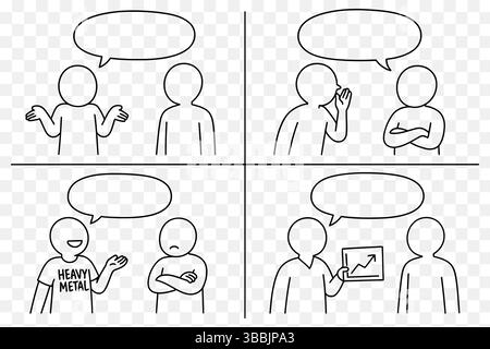 Blank Comic Strip Template – Editable Doodle-Style Reaction Panel Stock ...