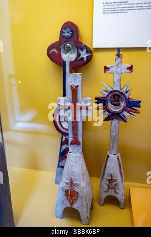Fang culture crosses, Equatorial Guinea, 1900-1950, wood and pigments ...