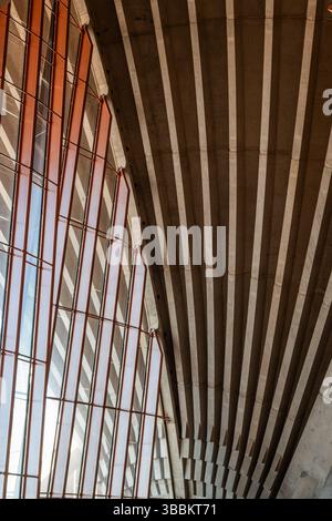 Interior of Sydney Opera House showing concrete roof structure Stock ...