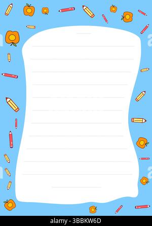 Printable to do list. Back to school. Paper sheet. Vector illustration ...