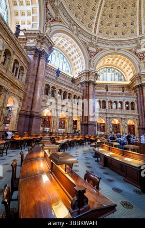 The interior main reading room in the Mitchell Library (State Library ...
