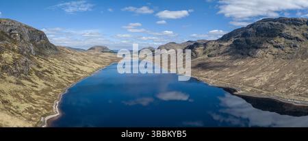 Loch Earba in the scottish highlands, site of future pump storage power ...
