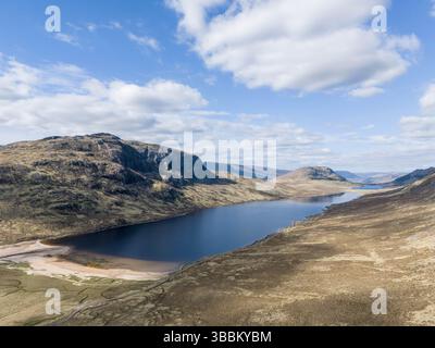 Loch Earba in the scottish highlands, site of future pump storage power ...