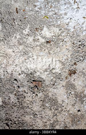 Concrete and cement stains on ground. Abstract messy construction ...