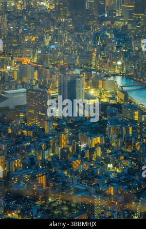 High-resolution photo of Tokyo cityscape taken from the Tokyo Skytree ...