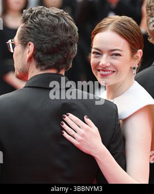 Emma Stone and Pedro Pascal attend the ''Eddington'' red carpet at the ...