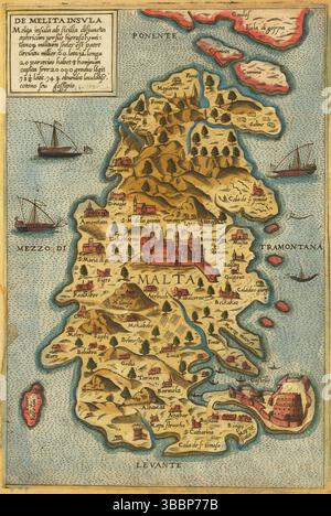 Map of Malta Stock Photo - Alamy
