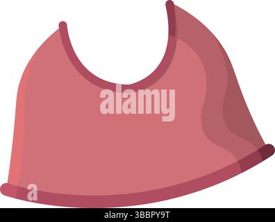Pink tank top, illustration, vector on a white background Stock Vector ...