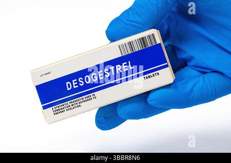 Desogestrel Pharmaceutical medicine pills tablet Copy space. Medical ...