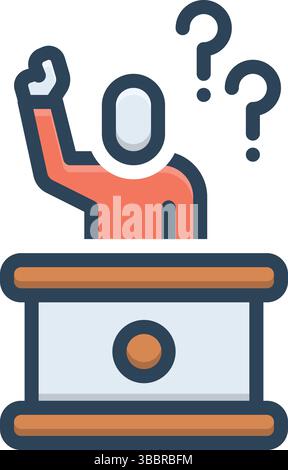 Icon for questioning, interrogation Stock Vector Image & Art - Alamy