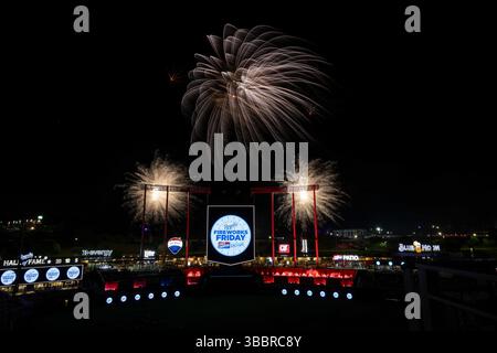 May 16, 2025: Fans were treated to fireworks after a game between the ...