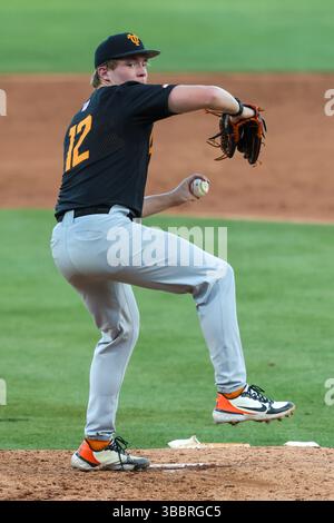 Fayetteville, AR. 16th May, 2025. Manny Marin (5) Tennessee third ...
