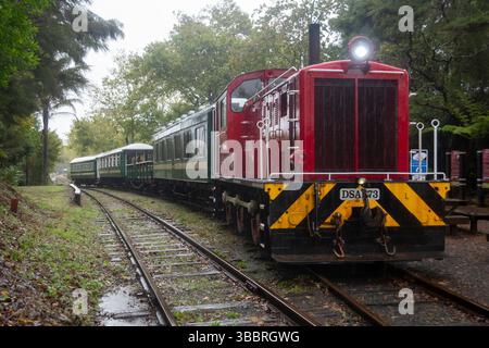 Industrial Diesel shunting locomotive at Bay of Islands Vintage Railway ...