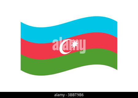 Flag of Azerbaijan. Azerbaijan flag official colors and proportion ...