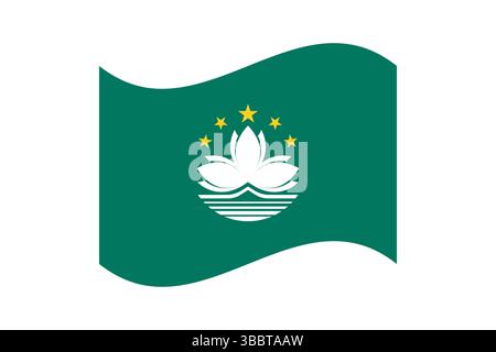 Flag of Macau. Macau flag official colors and proportion digital vector ...