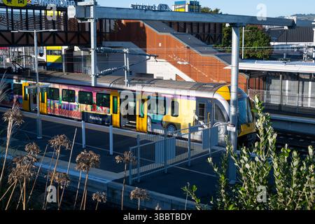 Suburban Electric train at Pukekoe Station, Auckland, North Island, New ...