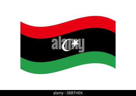 Flag of Libya. Libya flag official colors and proportion digital vector ...