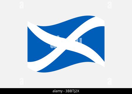 Flag of Scotland. Scotland flag official colors and proportion digital ...