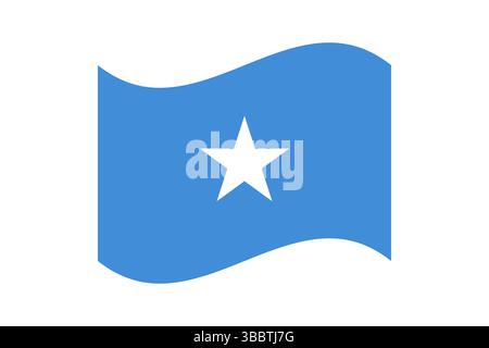 Flag of Somalia. Somalia flag official colors and proportion digital ...