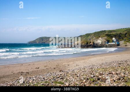 the large beach at kennack sands on the lizard in south cornwall Stock ...