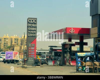 Cairo, Egypt May 6 2025: CPC Cooperation Petroleum Company gas and oil ...