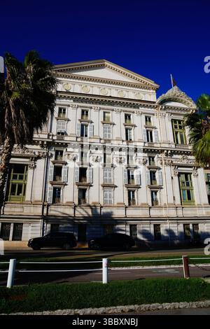 The Facade of the Nice Opera House, Backside, Nice, France Stock Photo ...