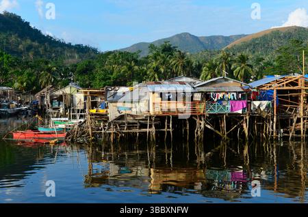 Floating village in Coron island, Philippines,South East Asia Stock ...