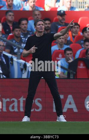 Crystal Palace Manager Oliver Glasner during the Premier League match ...