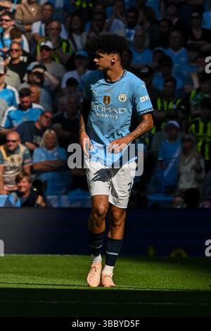 Nico O'Reilly of Manchester City during the Premier League match ...
