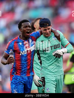 Crystal Palace's goalkeeper Dean Henderson stands on the pitch as he ...