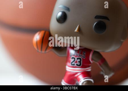 Lviv, Ukraine - May 16, 2025: Funko Pop! NBA: Bulls Michael Jordan ...