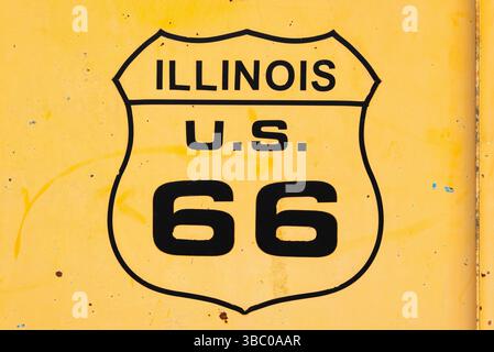 The Old Station, Williamsville, Historic Route 66, Illinois, USA Stock ...