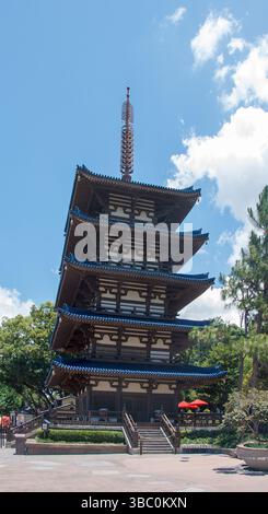 The Japan pavillon at Epcot amusement park, Disney World, Orlando ...