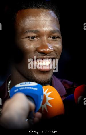 BASEL - Claude during a press moment after the final of the Eurovision ...