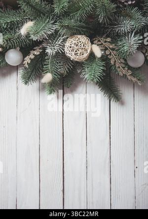 Christmas border design with orange and cotton flowers Stock Photo - Alamy