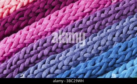 Macro knitted flat lay texture background. Close up pattern. Wool ...