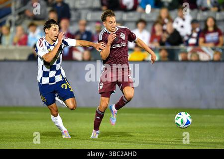 Real Salt Lake midfielder Noel Caliskan (92) pushes Vancouver Whitecaps ...