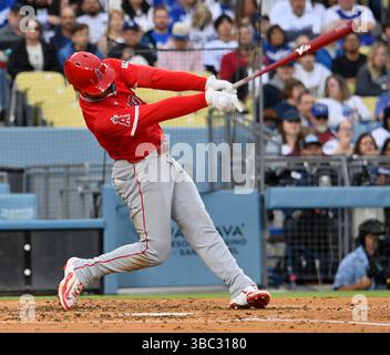 Los Angeles Angels left fielder Taylor Ward catches a fly out by ...