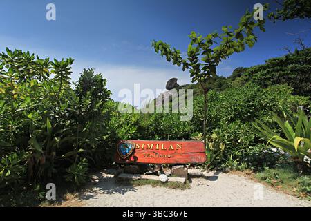 Phangnga, Thailand - March 25, 2013 - Tourists relaxing at Similan ...