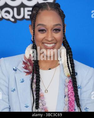 Tia Mowry arrives at the premiere of "Lilo and Stitch" on Saturday, May ...