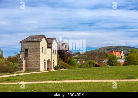 Replica of the north gate of a Roman fort in Weissenburg, Bavaria ...