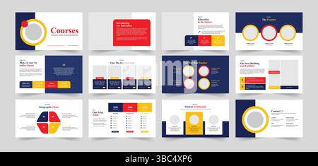 education powerpoint presentation slide template design or pitch deck ...