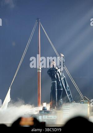 JJ, Eurovision Song Contest winner 2025, performing his song Wasted ...