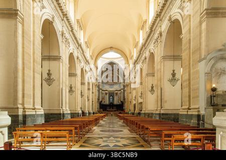 Interior of SantAgata Cathedral in Catania Stock Photo - Alamy